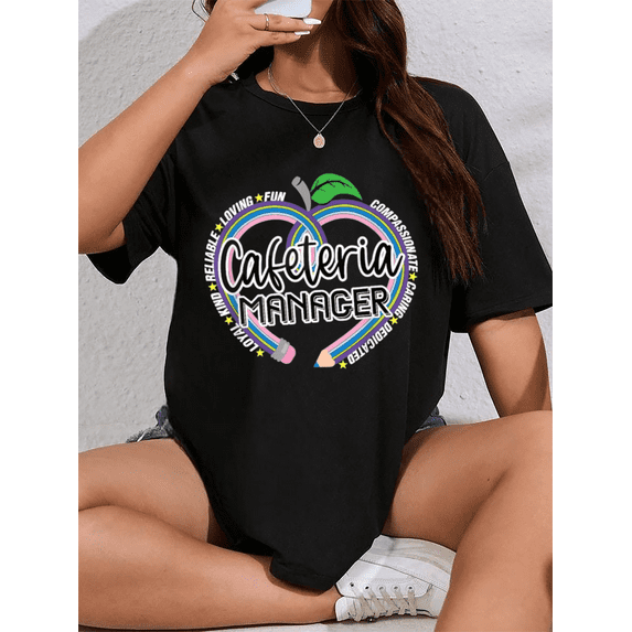 Cafeteria Manager School Lunch Lady Hero Food Service Unisex T-Shirt ...