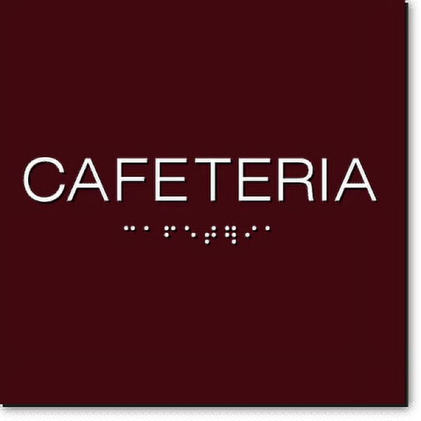 Cafeteria Sign-Brown / White (3 Units) - Walmart.com