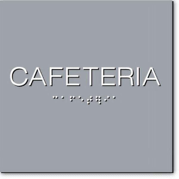 Cafeteria Sign-Gray / White (2 Units) - Walmart.com