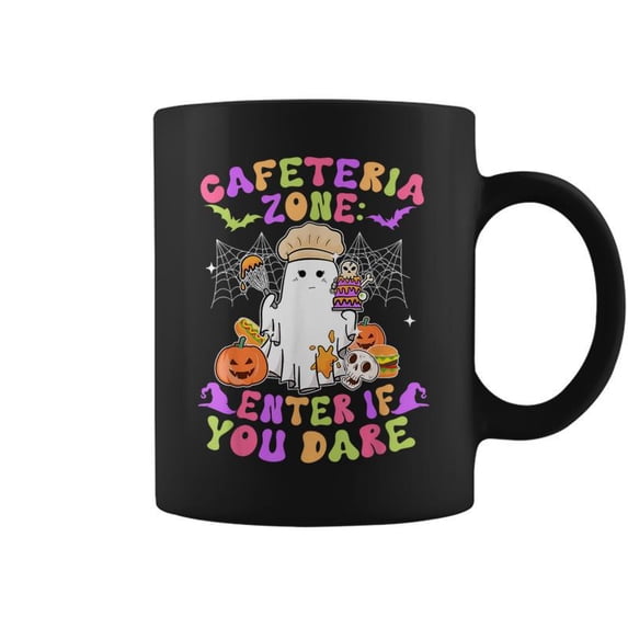 Cafeteria Zone Spooky Lunch Lady Halloween Lunch Ladies Coffee Mugs ...