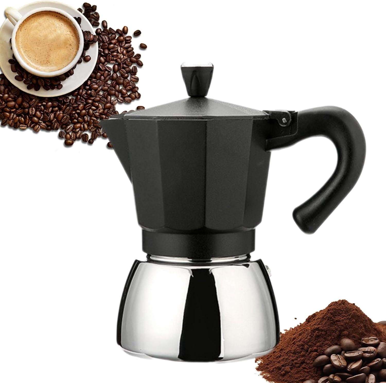 Cafevello Moka Pot, 150/300ml Cafevello Coffee Maker, Cafevello Pot ...