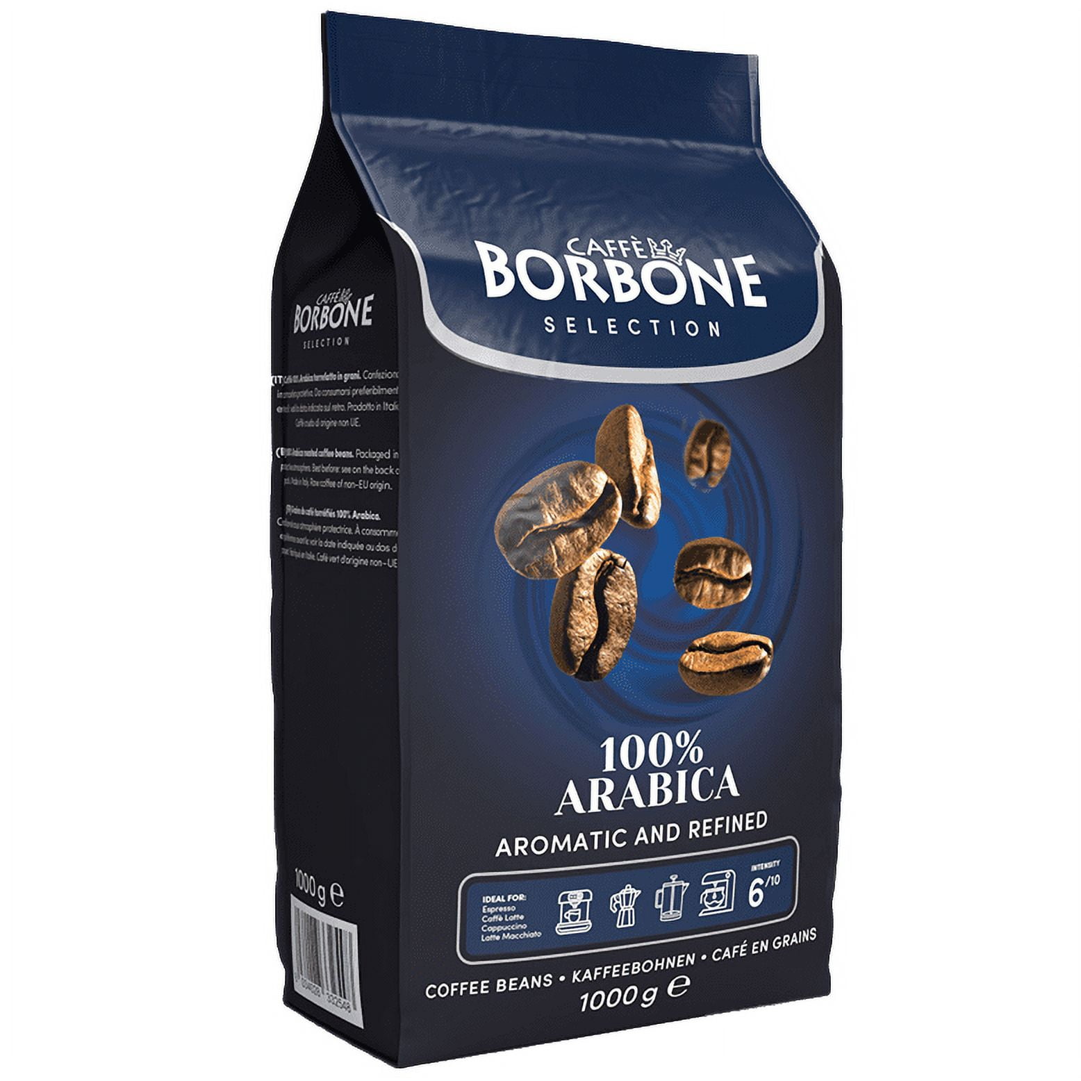 Caffe Borbone Whole Bean Coffee, 100% Arabica, Medium Espresso Roast ...
