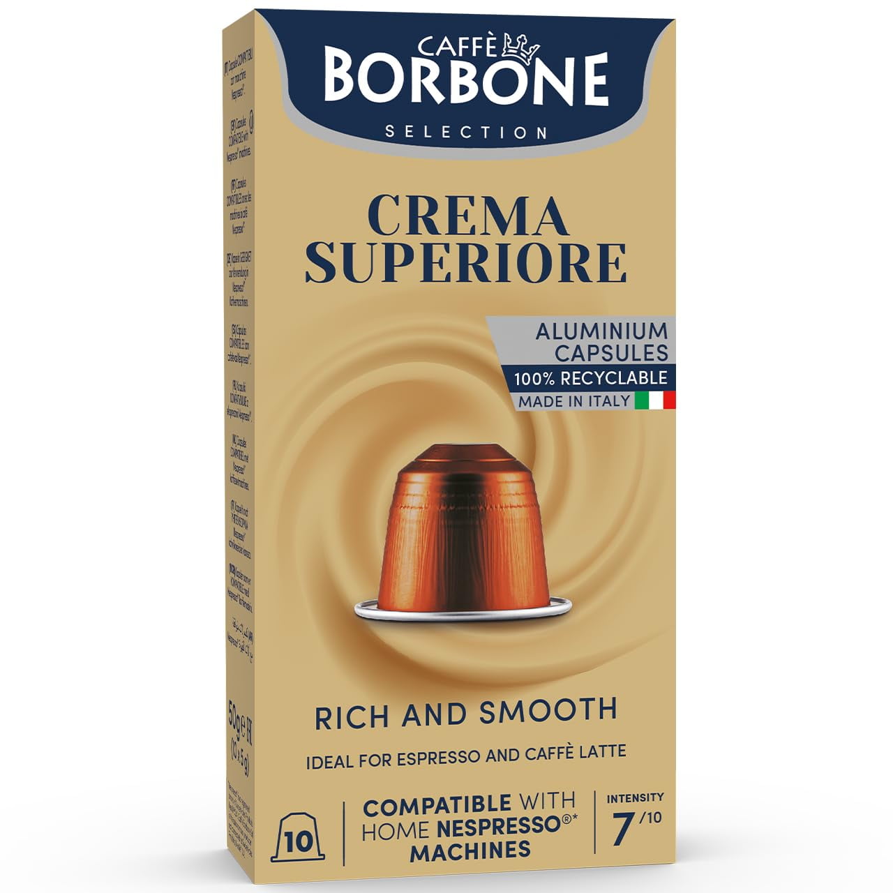 Caffè Borbone Crema Superiore Aluminum Capsules Compatible with ...