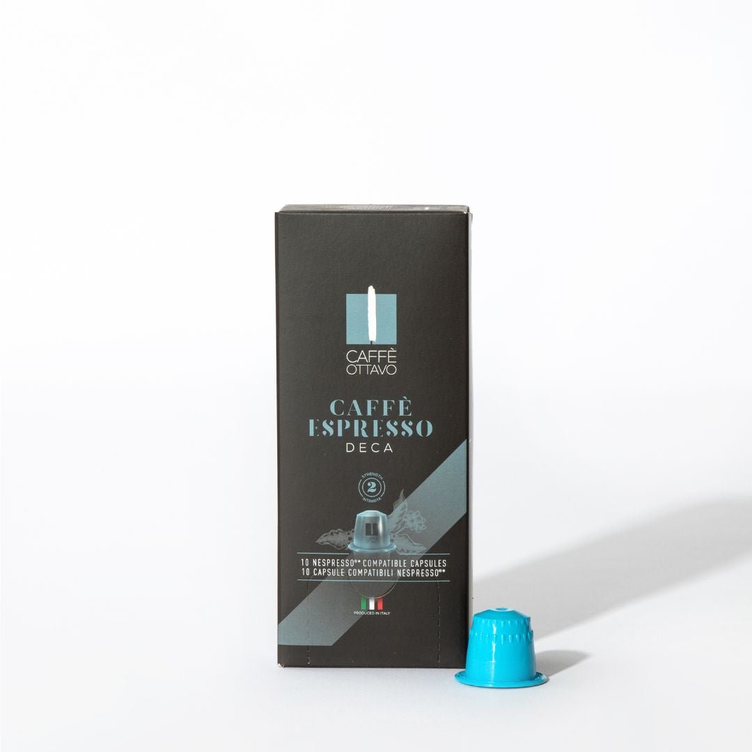 Caffe Ottavo - Coffee Deca capsules 10 per carton - Walmart.com