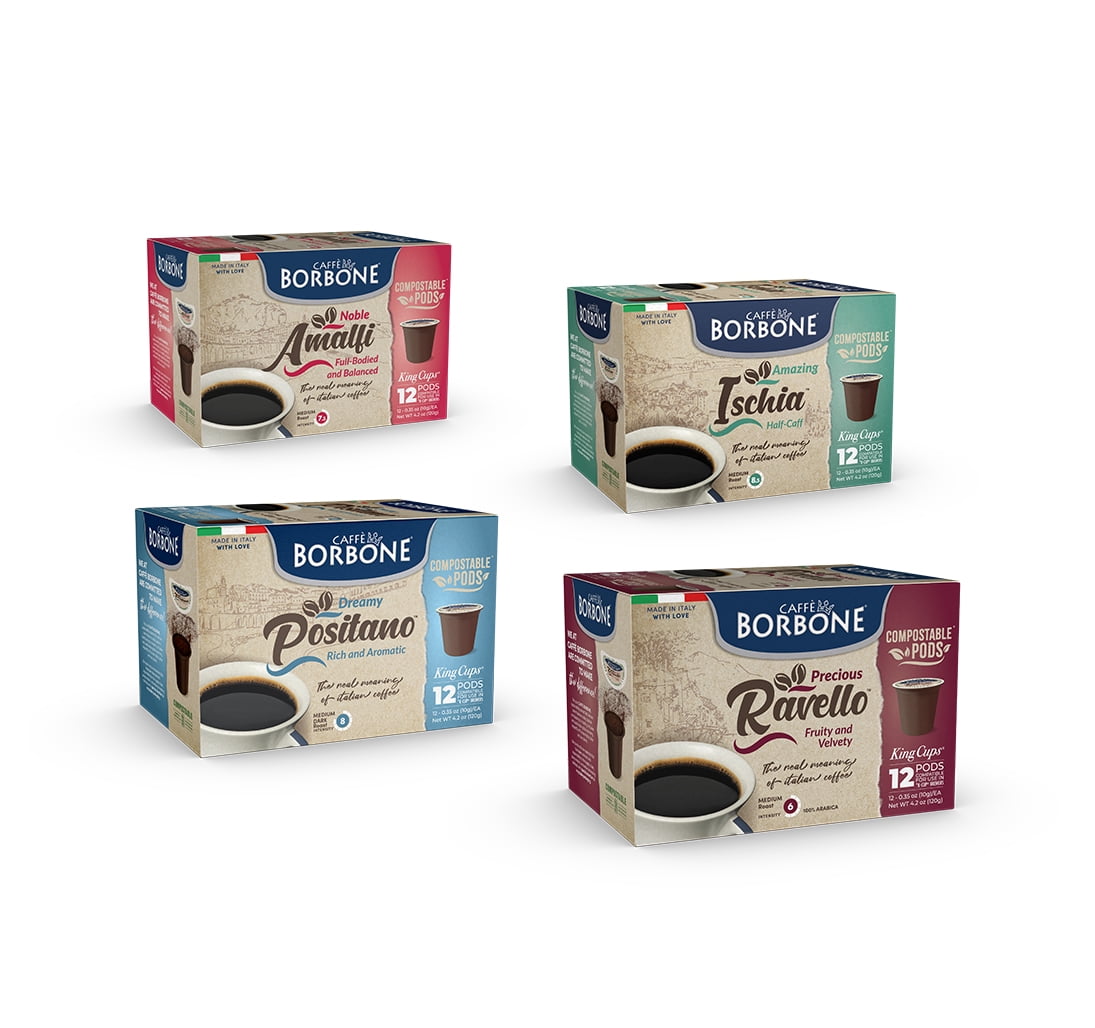Caffe Borbone Compostable K-Cup® Coffee Pods- Variety Pack - Genuine ...