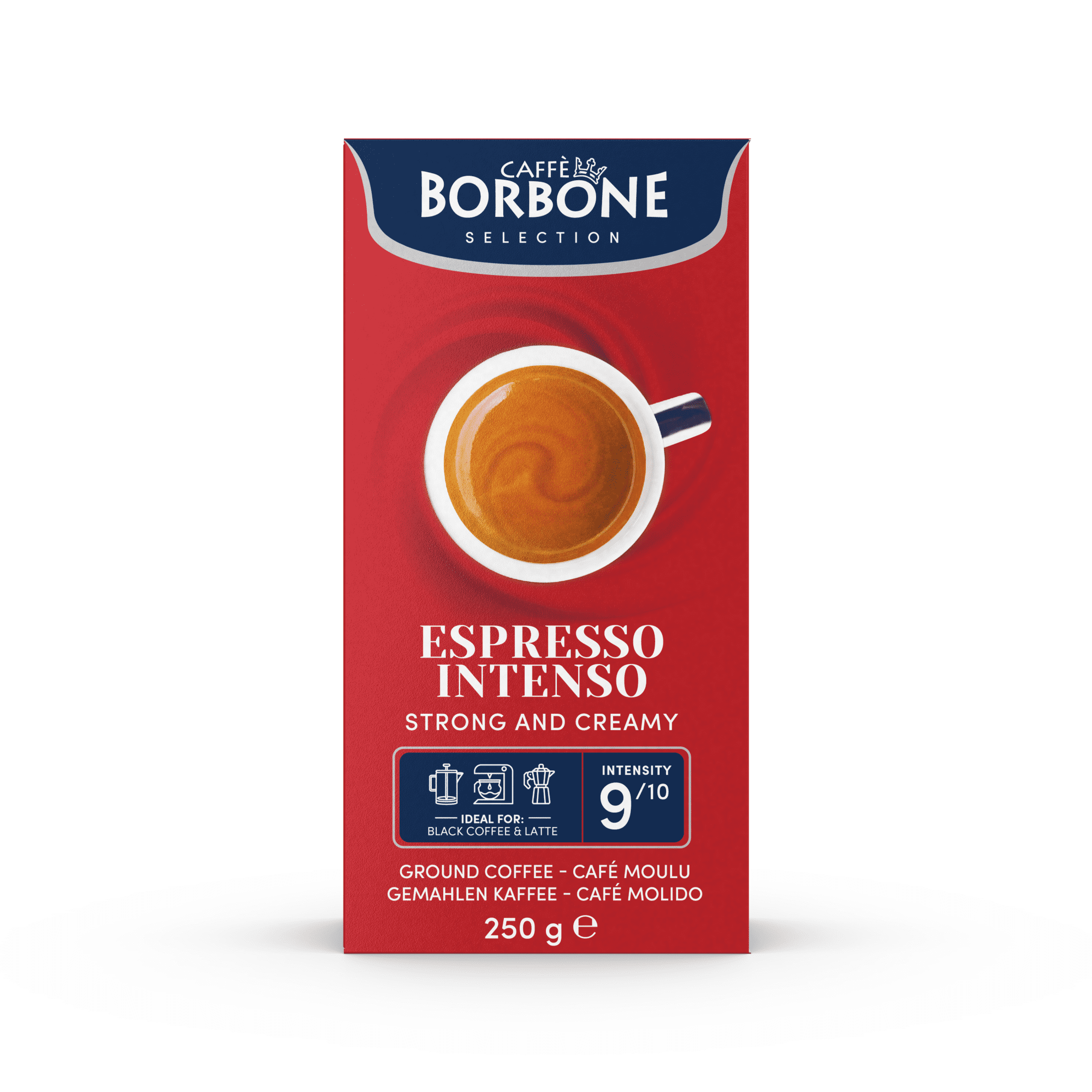 Caffe Borbone Ground Coffee, Espresso Intenso, Medium Roast, Roasted ...