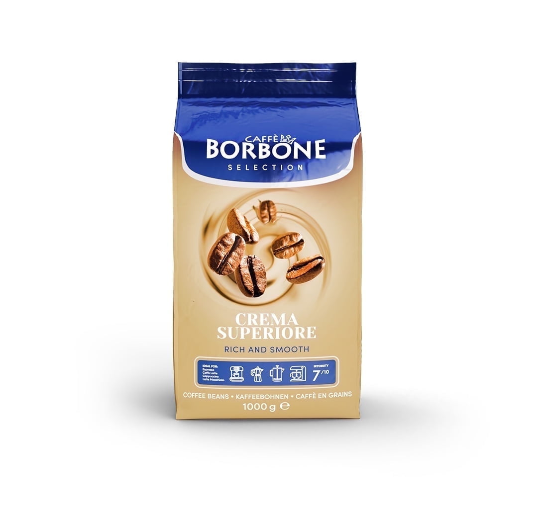 Caffè Borbone Crema Superiore Medium Roast Whole Bean Coffee 2.2 Pound ...