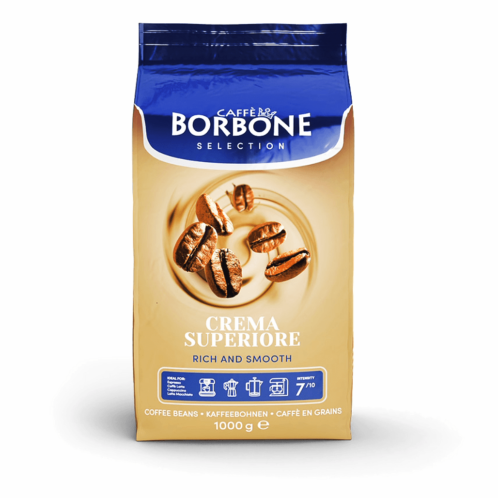 Caffe Borbone Whole Bean Coffee, Crema Superiore, Medium Roast, Freshly ...
