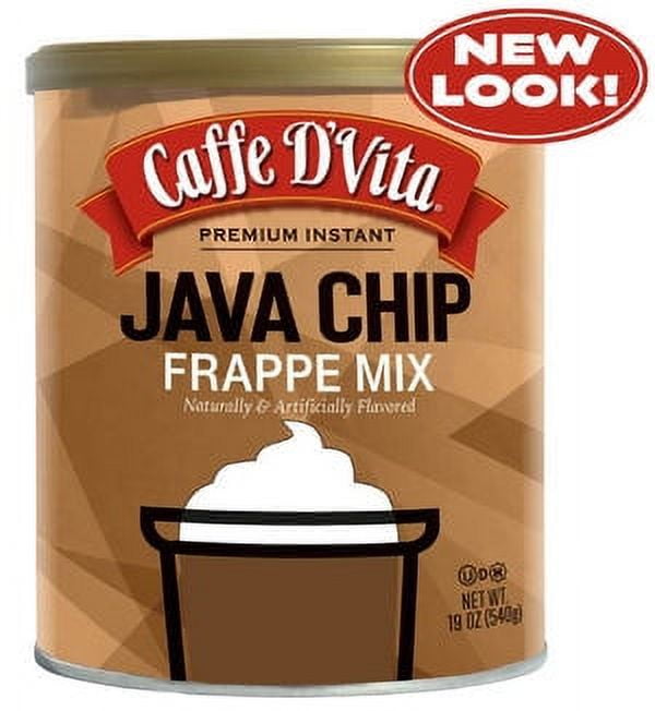 Caffe D'Vita Java Chip Latte Blended Iced Coffee Mix, 19 Oz, 6 Pack ...