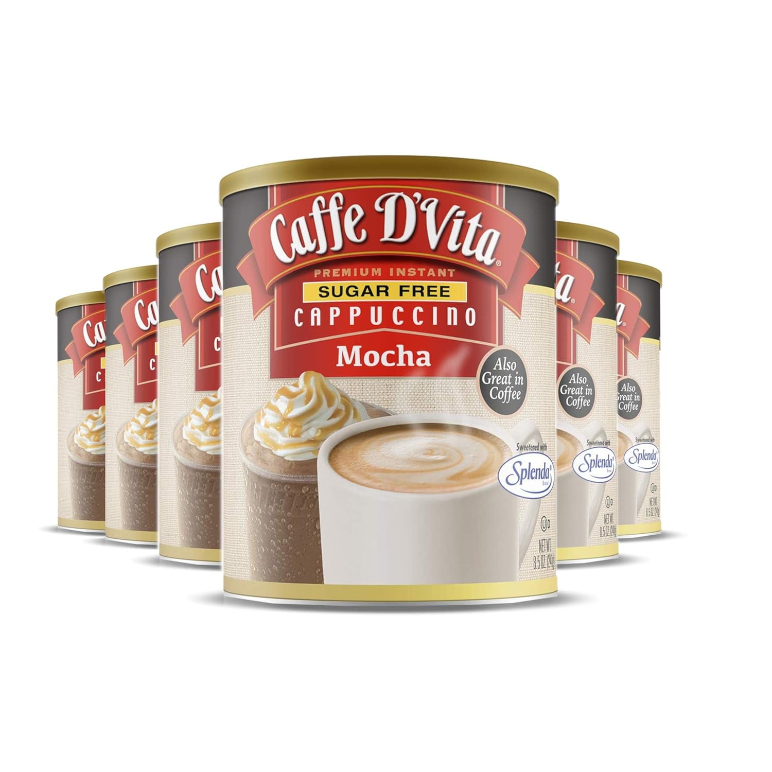 Caffe D’Vita Sugar Free Mocha Cappuccino Mix - Sugar Free Mocha Mix ...