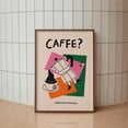 Caffe? Espresso Moka Pot Colorful Vintage Coffee Poster Minimal Poster ...
