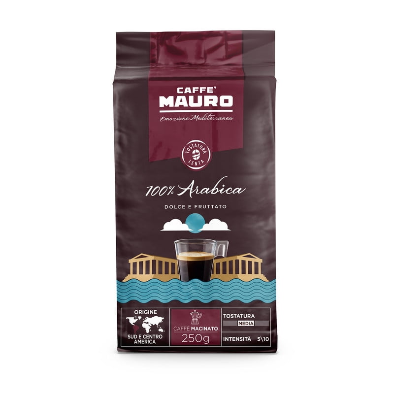 Caffe Mauro 100% Arabica Ground Coffee 8.8oz/250g - Walmart.com