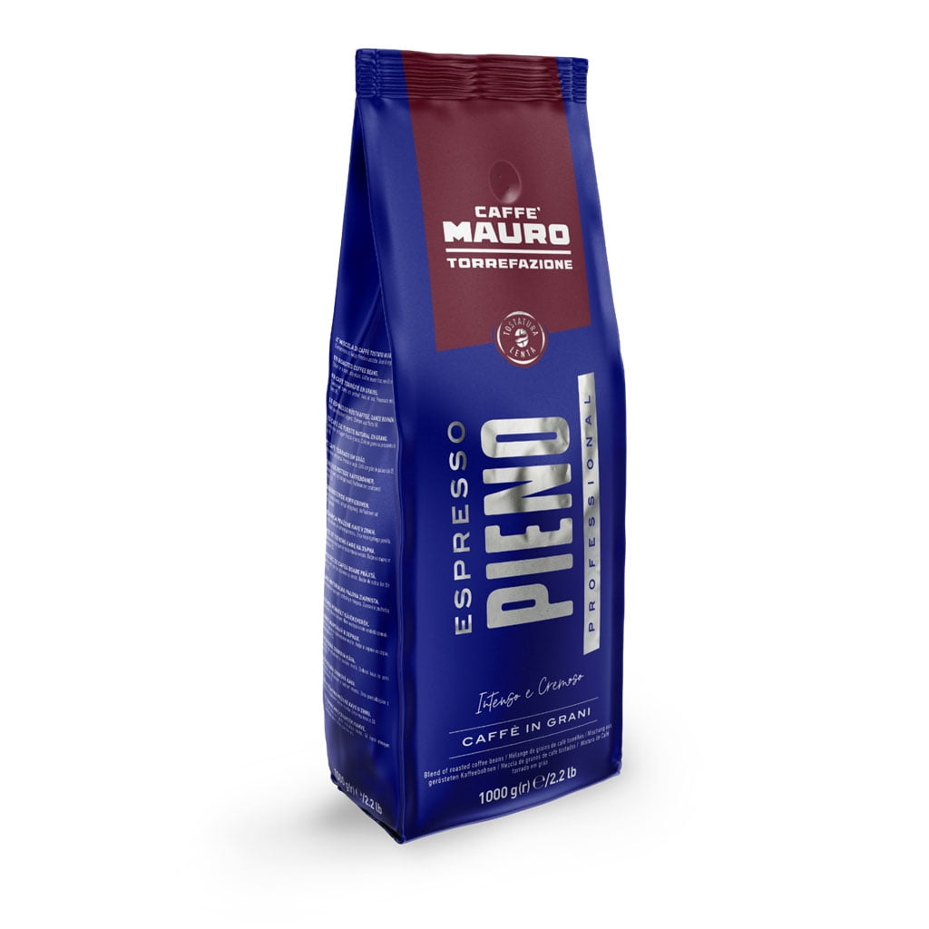 Caffe Mauro Espresso Pieno Whole Bean Coffee 2.2lb/1kg - Walmart.com