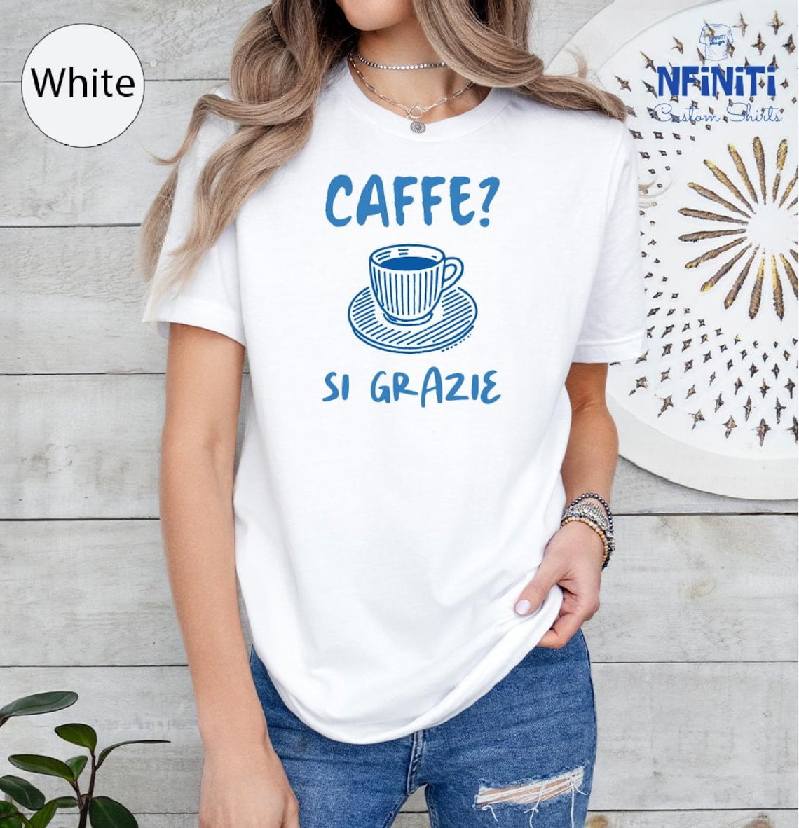 Caffe Si Grazie Tee: Italian Coffee Lover Shirt TSHIRT All Size S-5XL ...