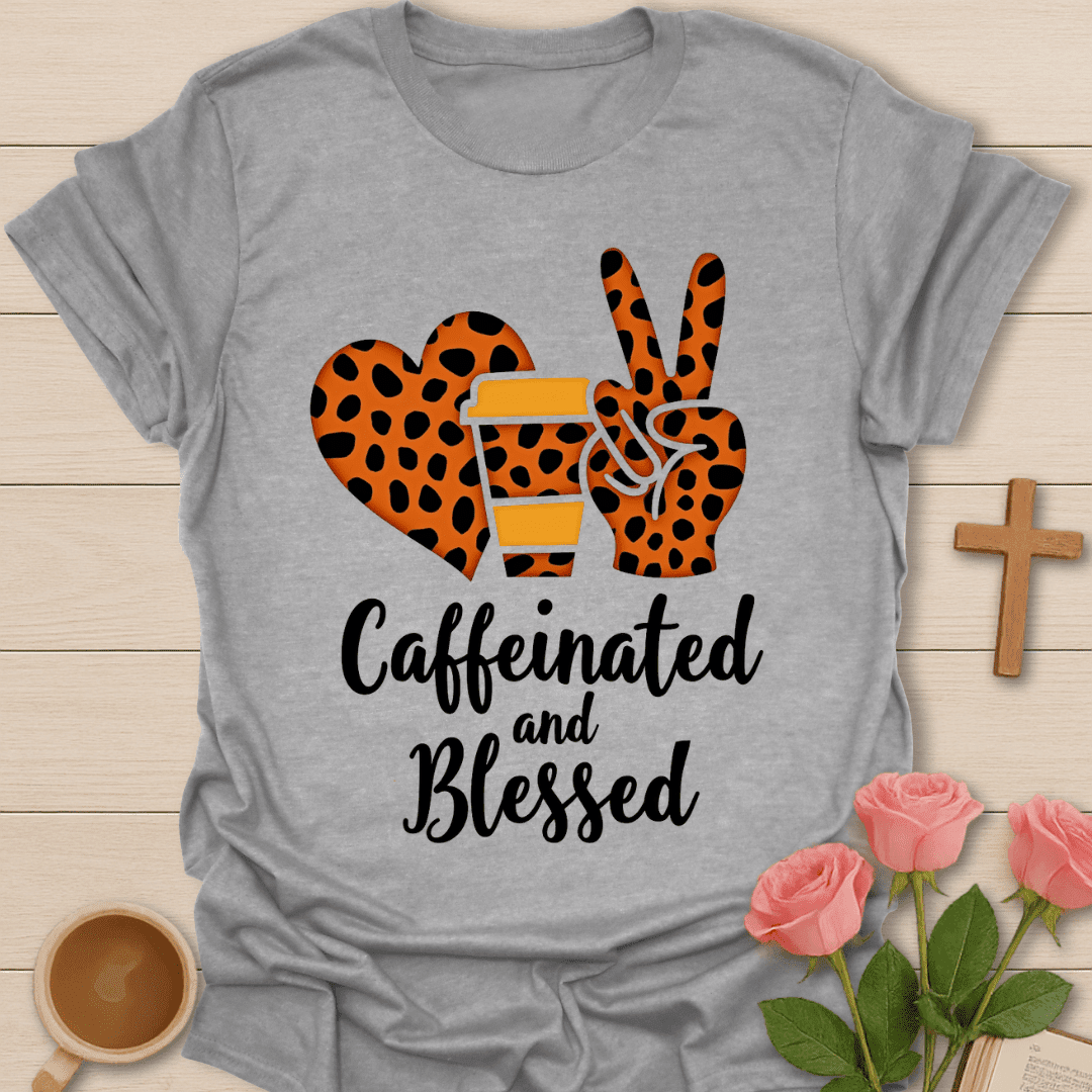 Caffeinated And Blessed T-Shirt All Size S-5XL - Walmart.com