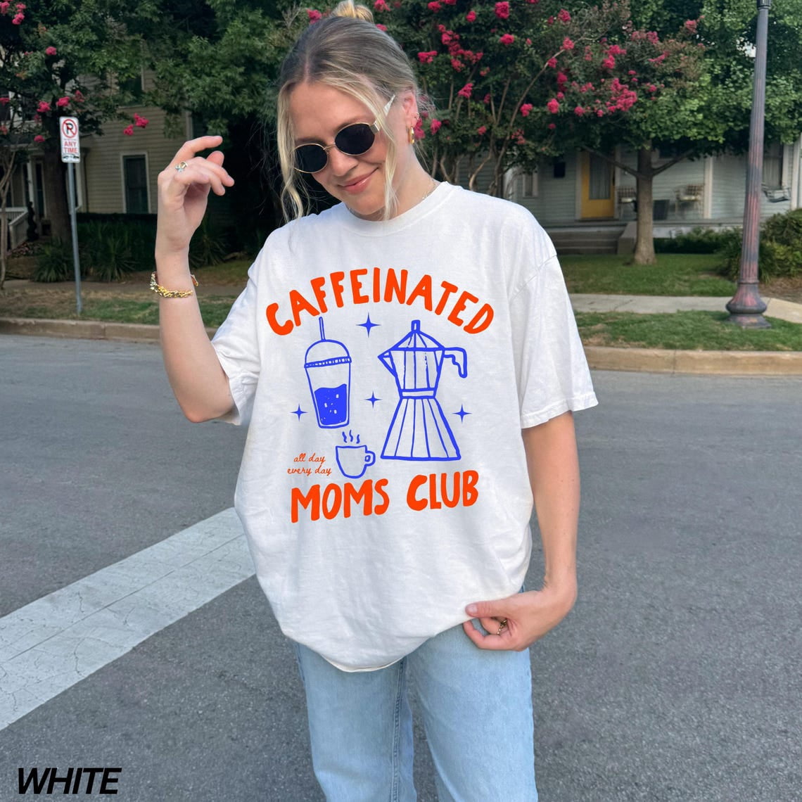 Caffeinated Moms Club Shirt, Caffeinated Mama Shirt, Mothers Day, Mama ...