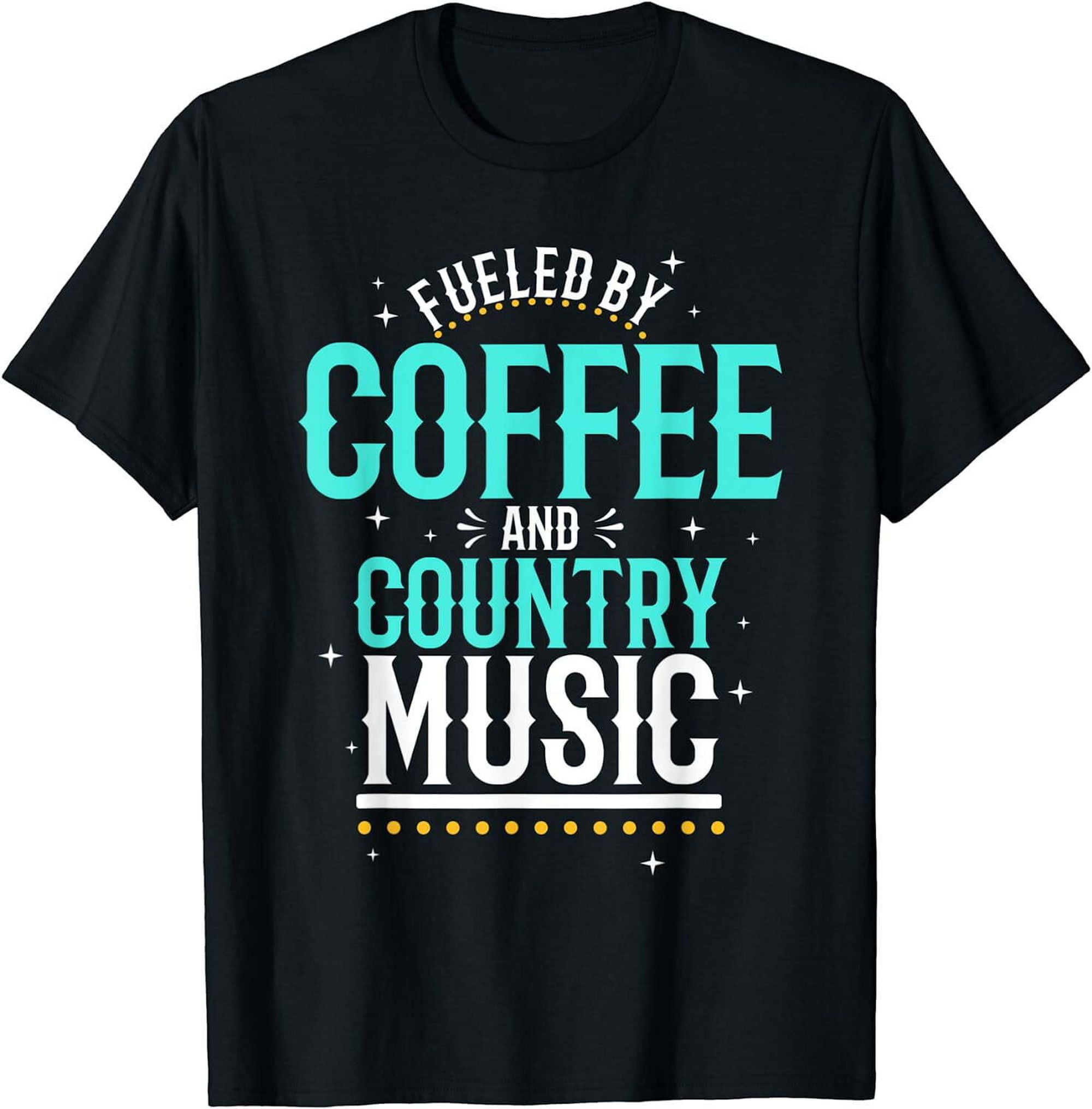 Caffeinated and Country Vibes Tee: Perfect Blend of Coffee and Music ...