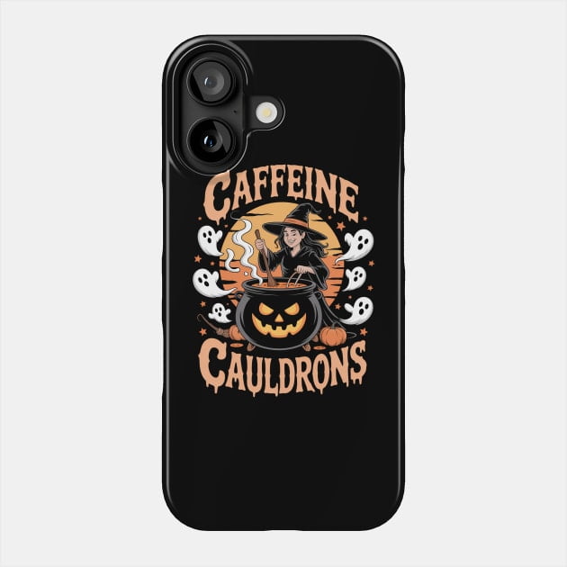 Caffeine And Cauldrons Witches Coffee Potions Tough Case for iPhone 11 ...