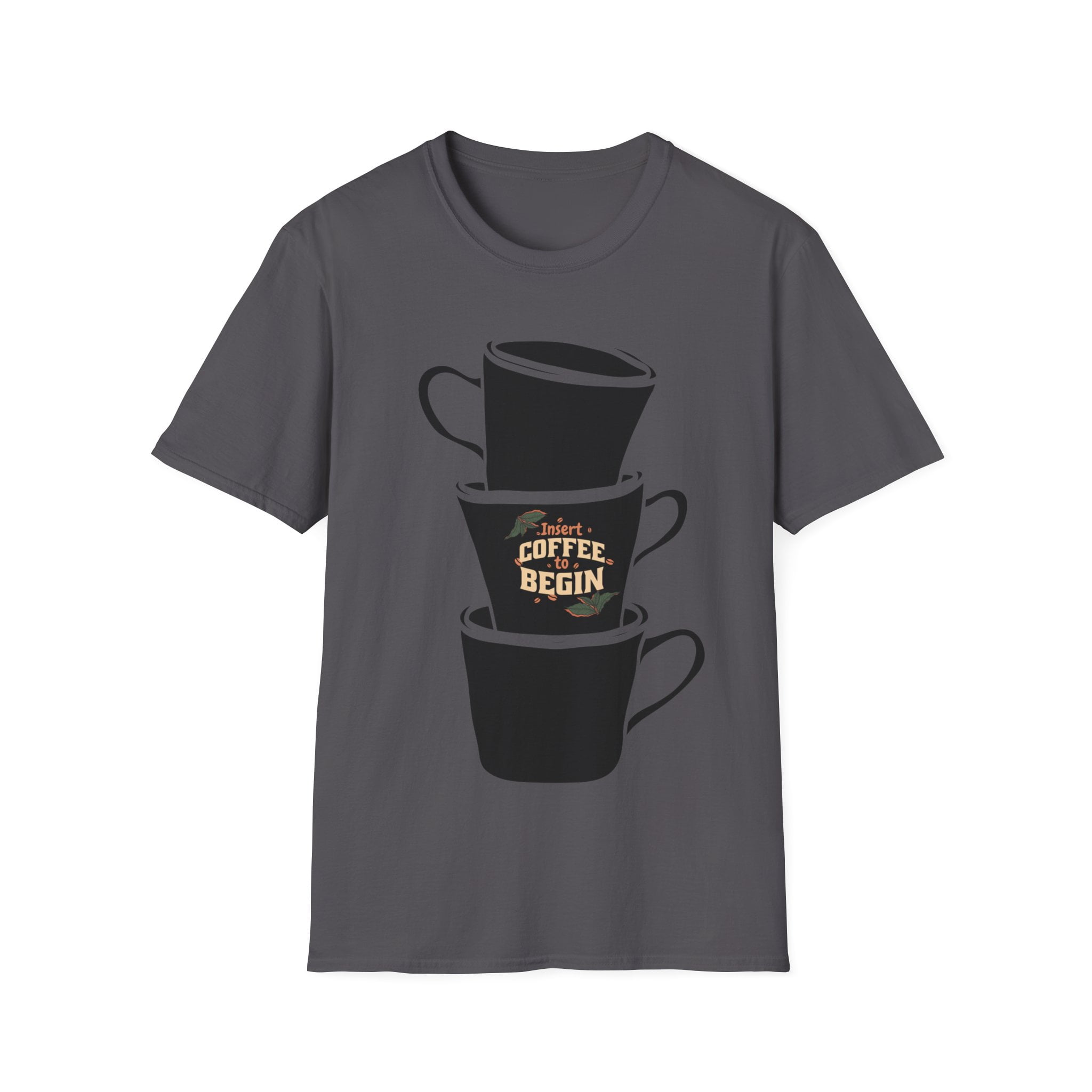 Caffeine Coffee Java Lovers Men Women Stacked Mugs Tee - Walmart.com