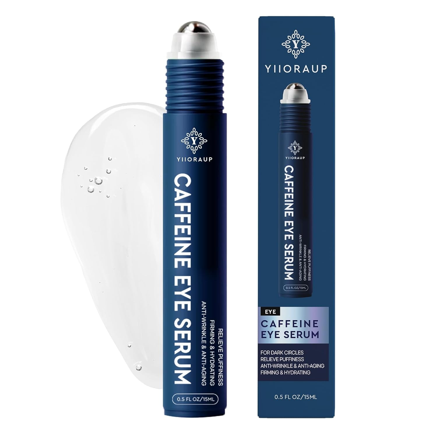 Caffeine Eye Roller for Bags for Men: Men’s Under Eye Cream for Puffy ...