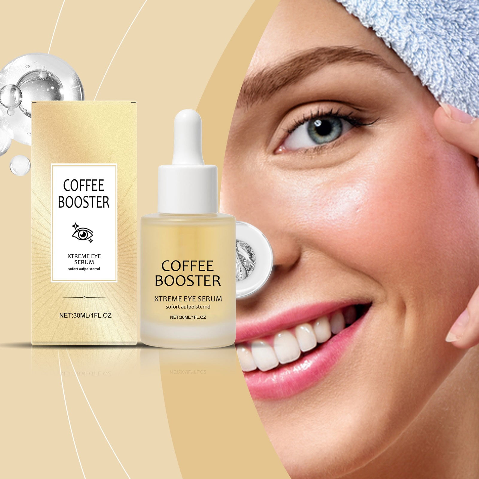 Caffeine Eye Serum 30ml | Instant Puffiness & Dark Circle Reducer ...