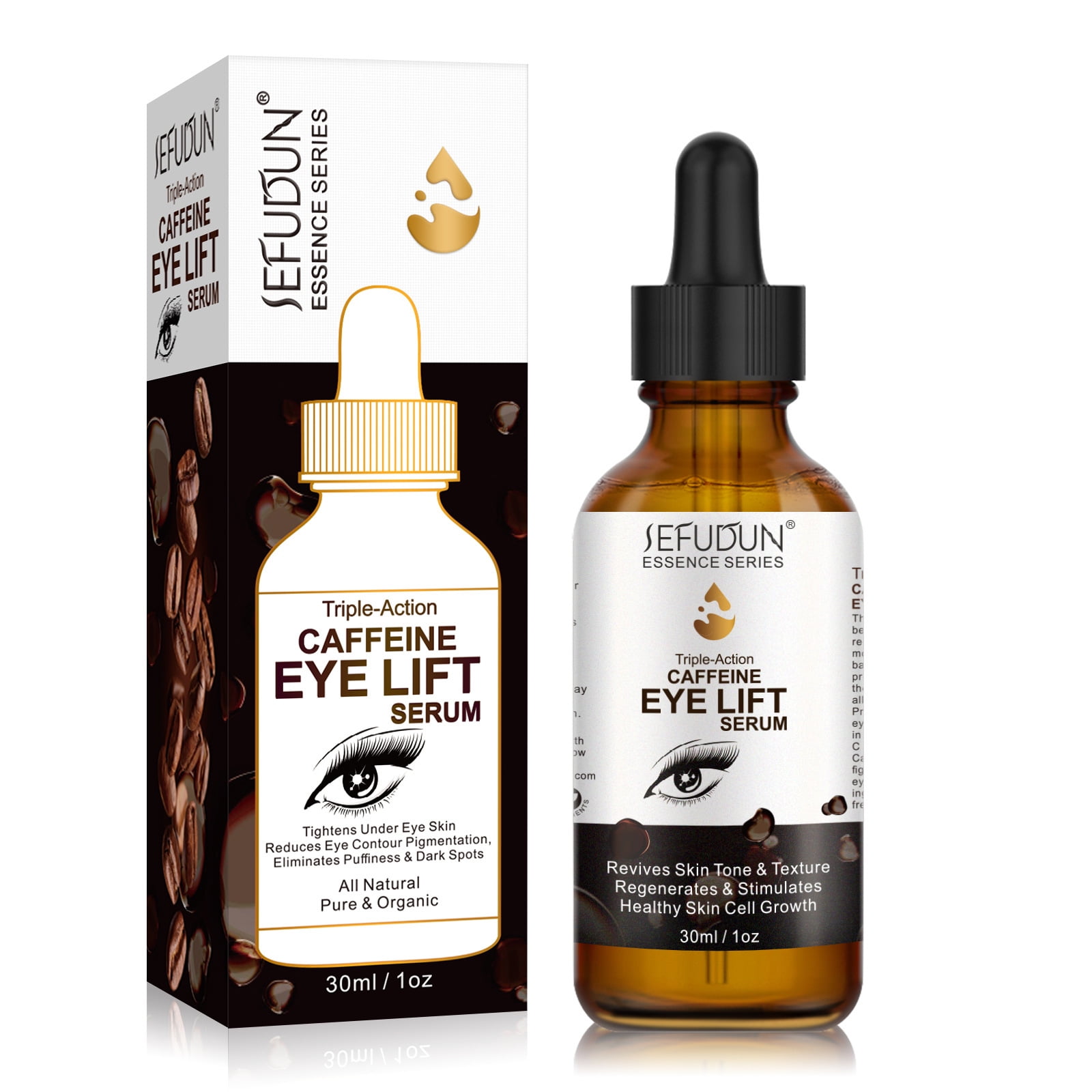 Caffeine Eye Serum, Eye Serum for Dark Circles and Puffiness, Reduces ...