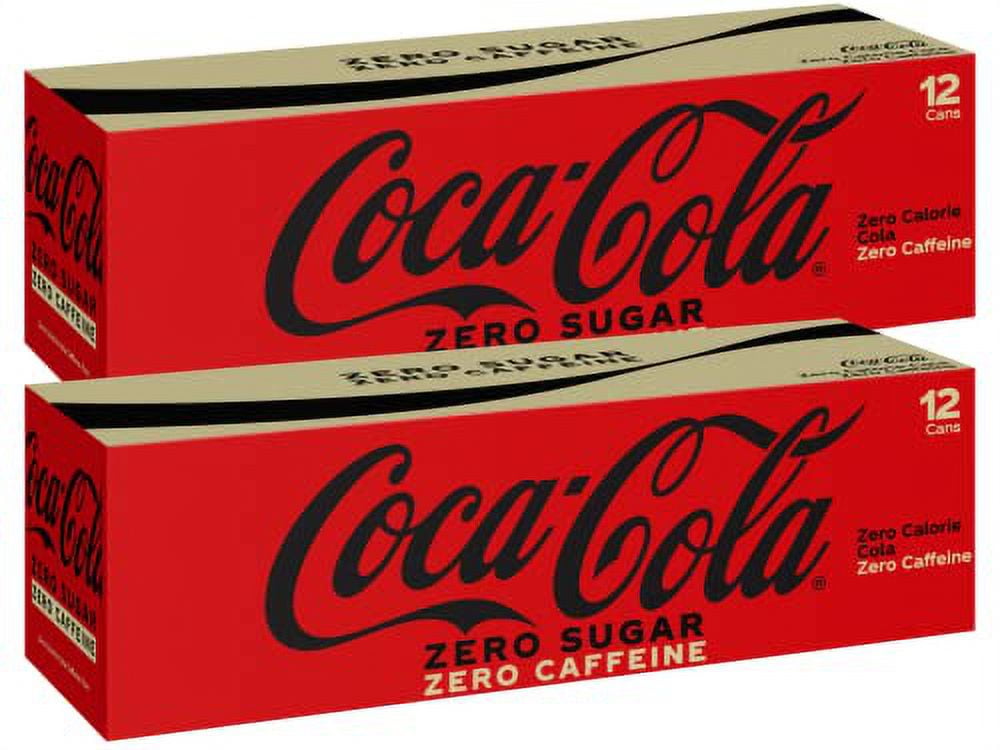 Coca-Cola Zero, Soda, 12 Oz Cans, Refreshing Carbonated Drink, 24 Pack ...