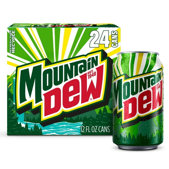 Mountain Dew Zero Sugar Cherry Lemon flavored Trolli, 12.0 fl oz, 12 ...
