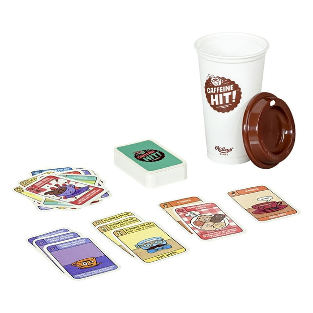 Caffeine Hit Stimulating Strategy Card Game with Coffee Cup Storage ...