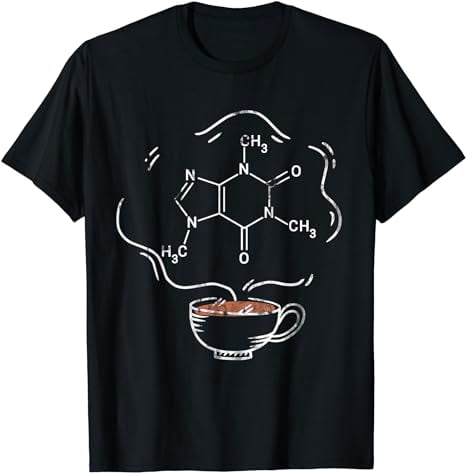 Caffeine Molecule Organic Chemistry Scientist Barista T-Shirt - Walmart.com