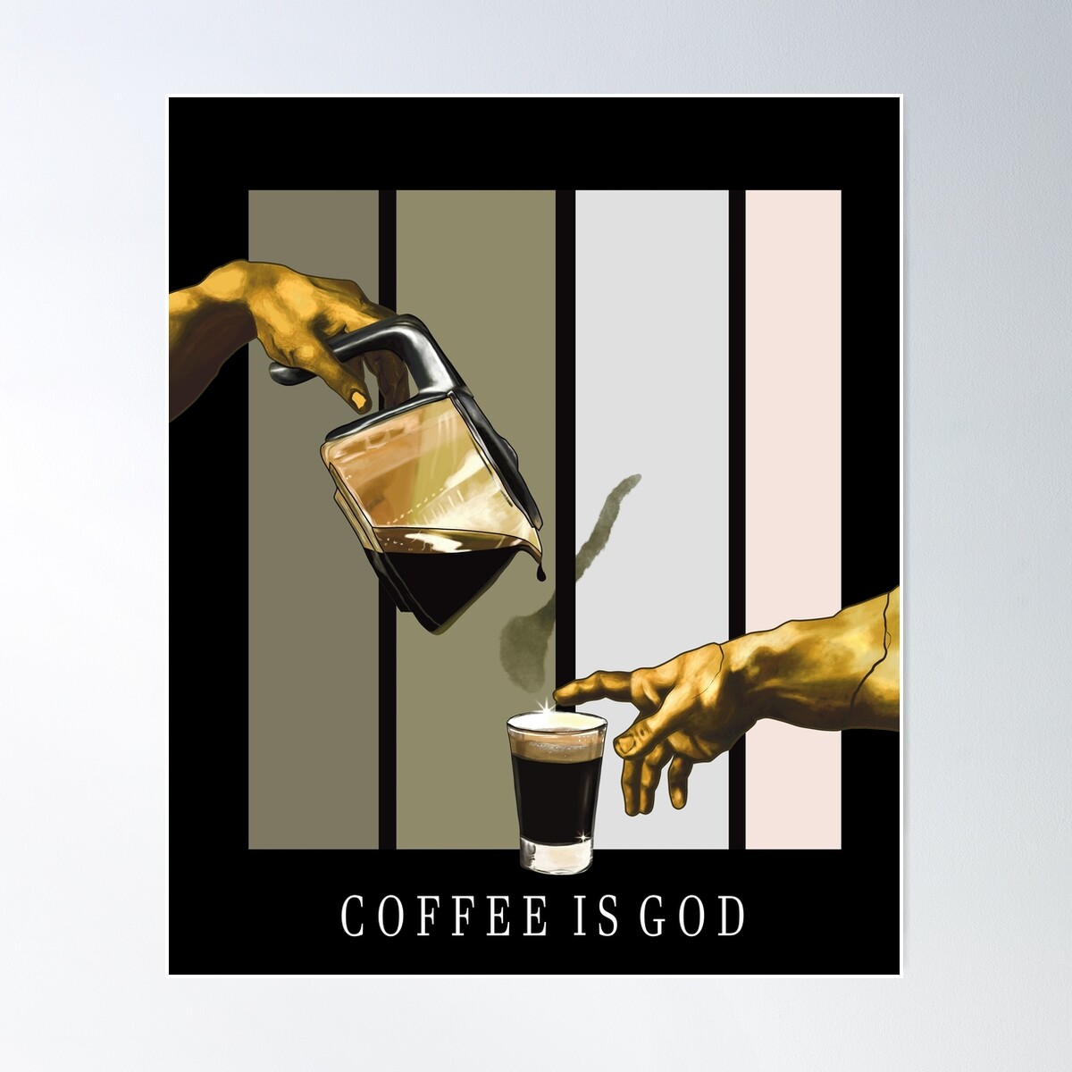 Caffeine Poster Wall Art, Modern Wall Decor For Living Room Bedroom ...