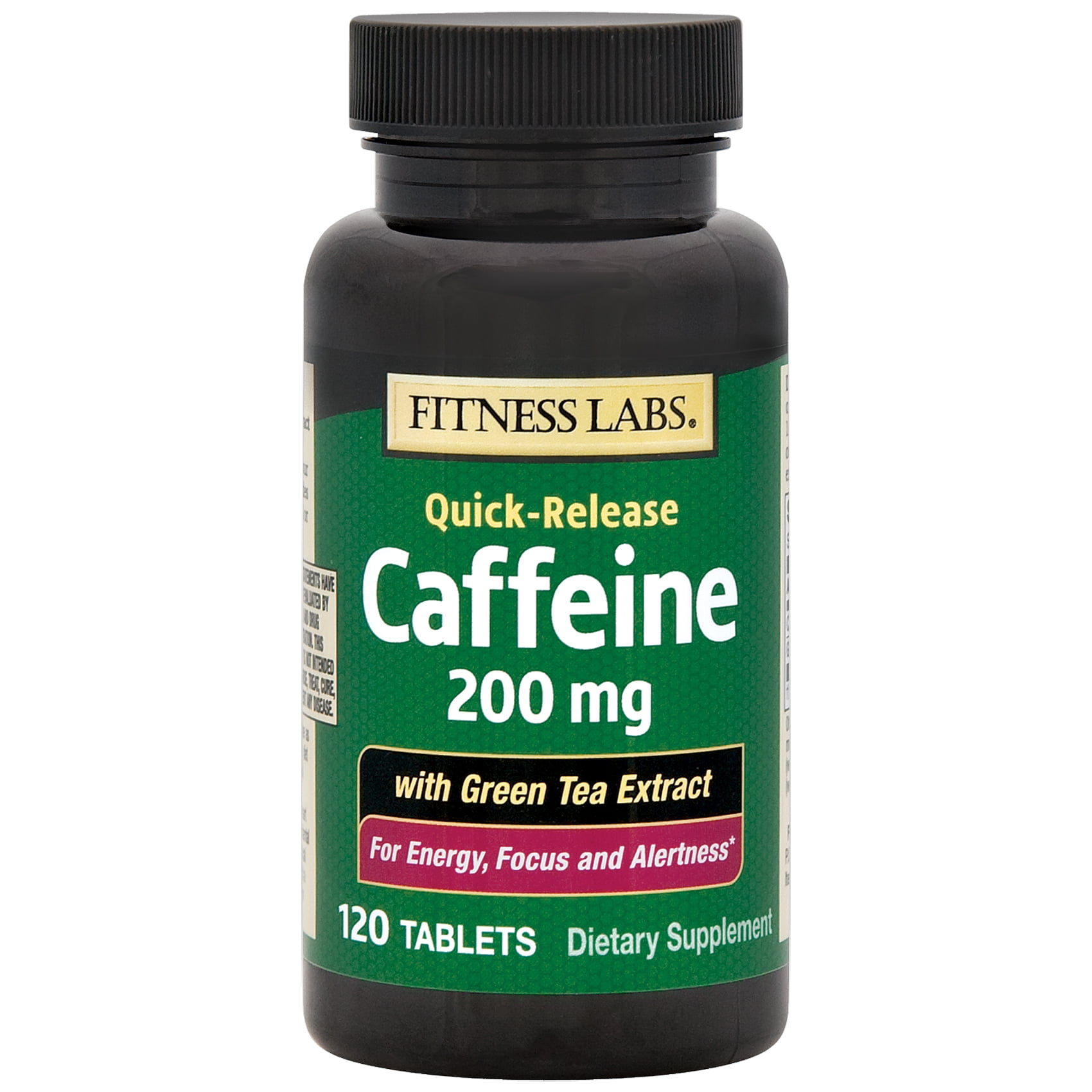 Caffeine Tablets | 200mg | with Green Tea Extract | Vegetarian, Non-GMO ...