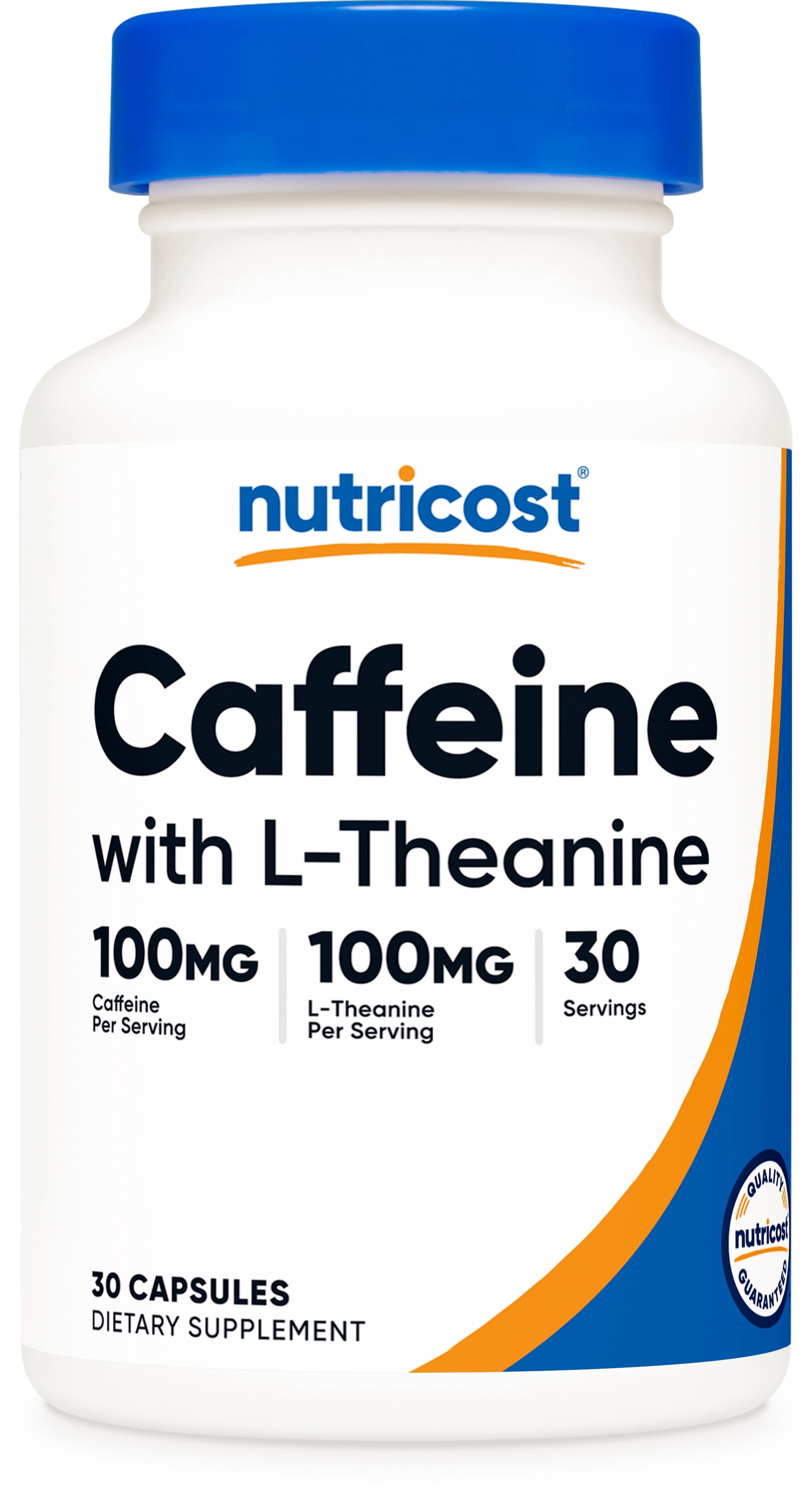 Caffeine + Theanine Capsules (100mg/100mg per Serving, 30 CAP) | Amino ...