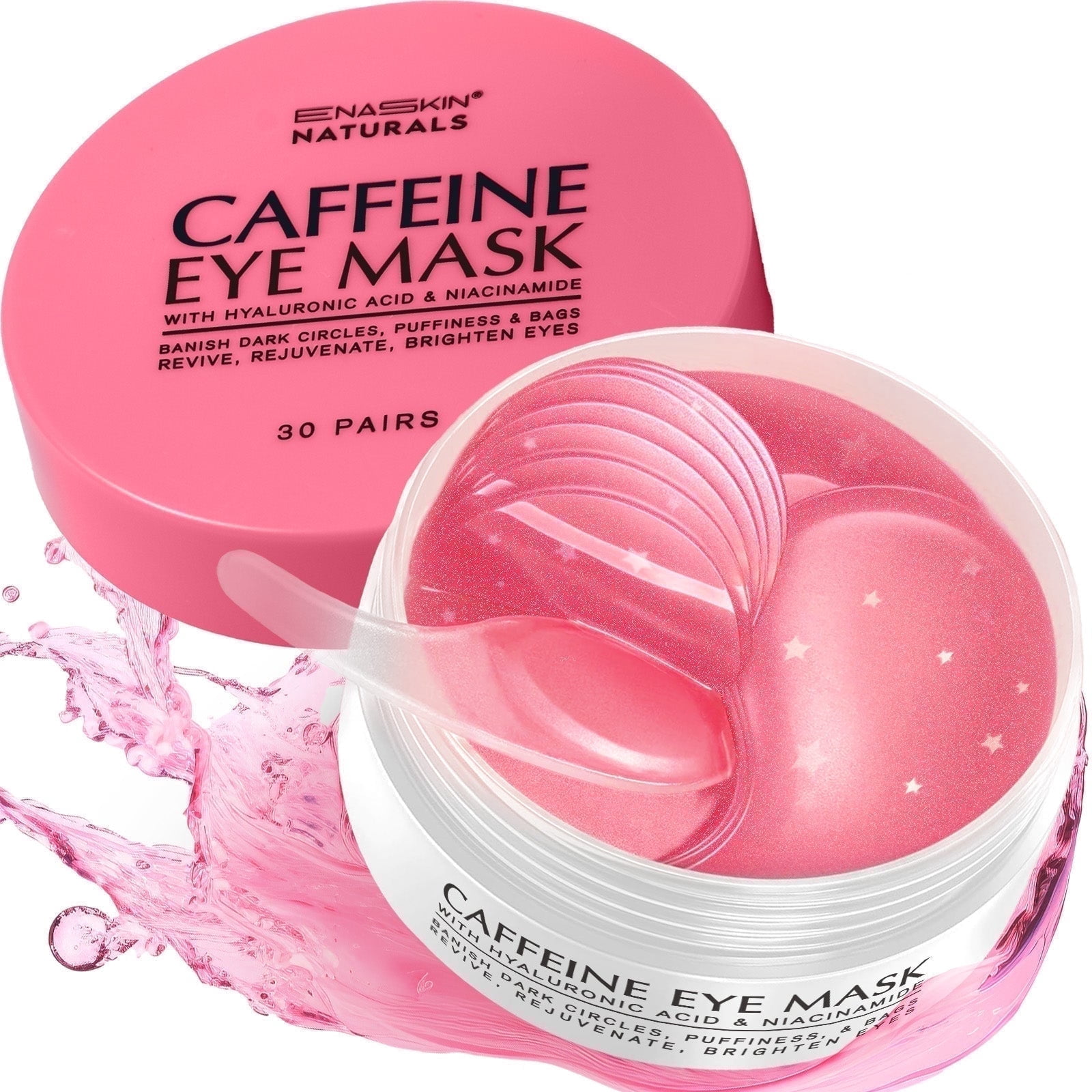 Enaskin Naturals Caffeine Under Eye Patches with Hyaluronic Acid and ...