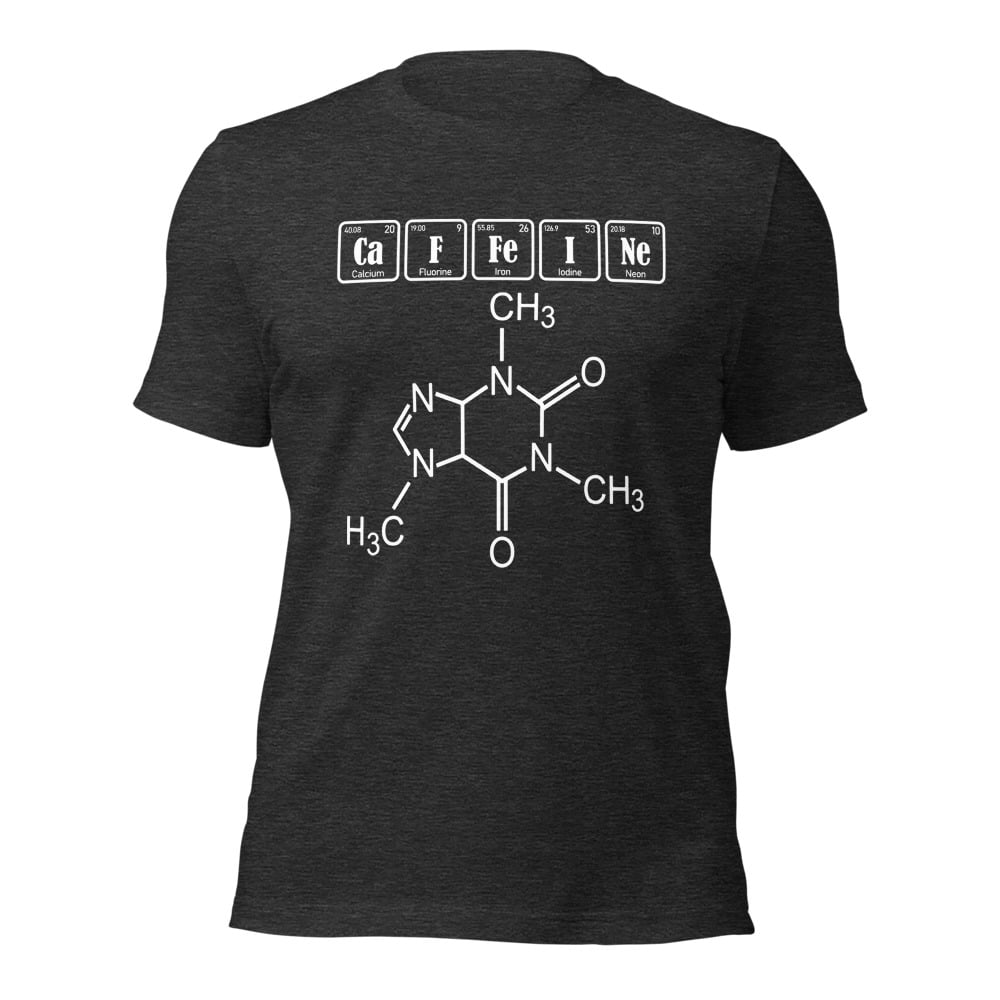 Caffeine molecule and periodic table elements of caffeine graphic ...