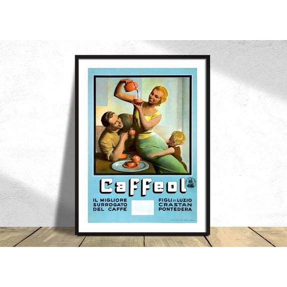 Caffeol The Best Coffee Substitute Vintage Advertisement Retro Poster ...