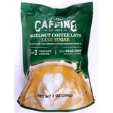 Caffino 3 in 1 instant Coffee Latte with Less Sugar 7 oz (Hazelnut, 3 ...