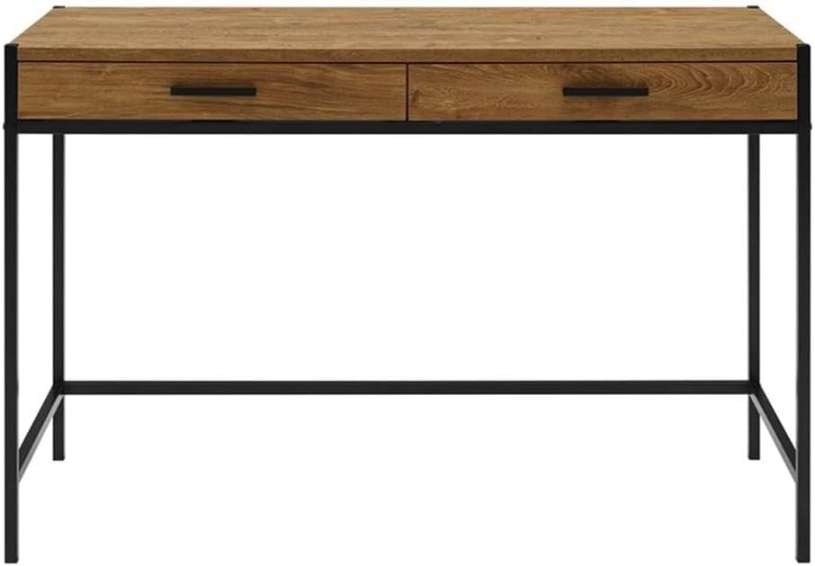 Caffoz Writing Desk Study Computer Desk | Brown | Laptop PC Table ...