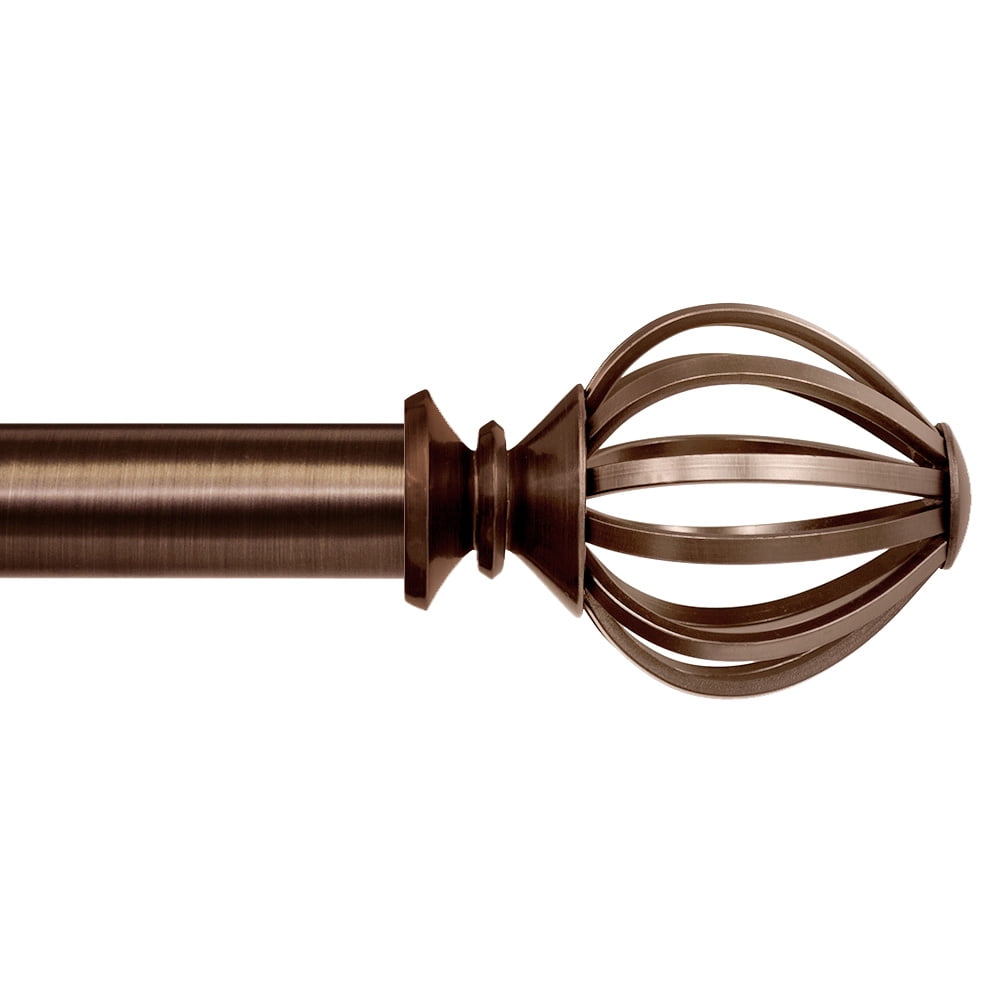 Lumino Cage 1 Drapery Rod Set - Oil Rubbed Bronze, 42-120 - Walmart.com