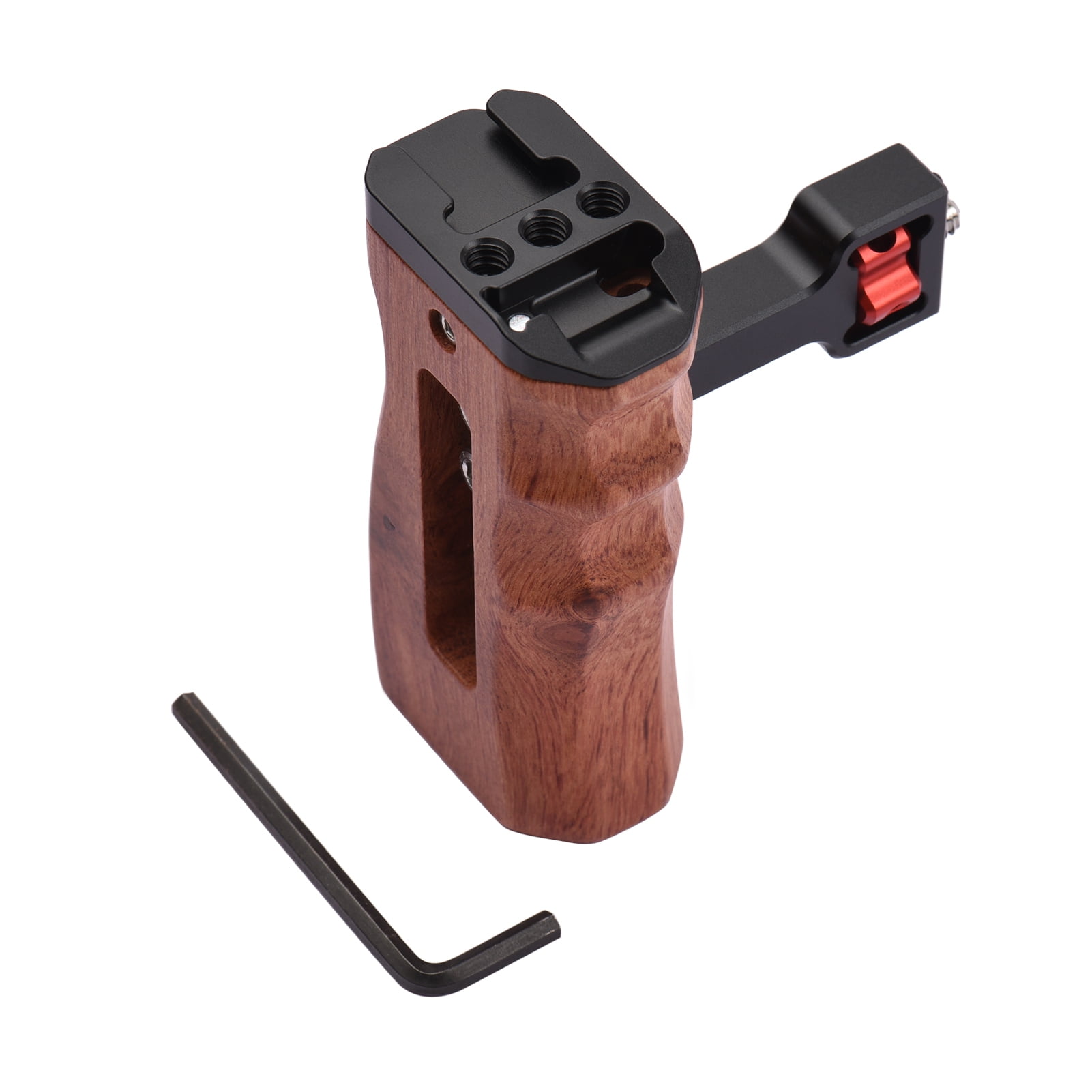 Cage Adjustable Wooden Camera Cage Handle Left/Right Side Hand Grip 3/8 ...