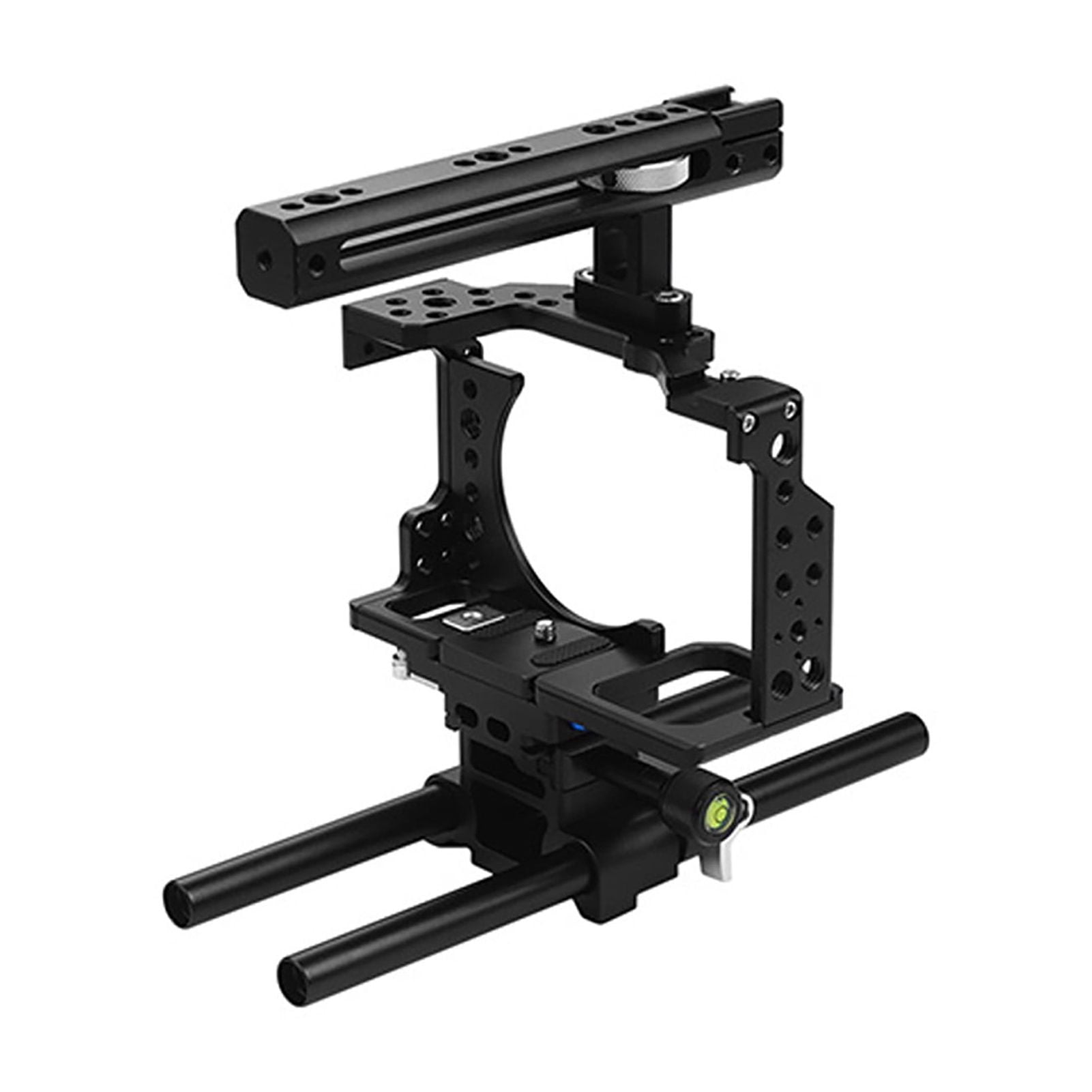 Cage Andoer Camera Cage + Top Handle + 15mm Rod Baseplate Kit Video ...