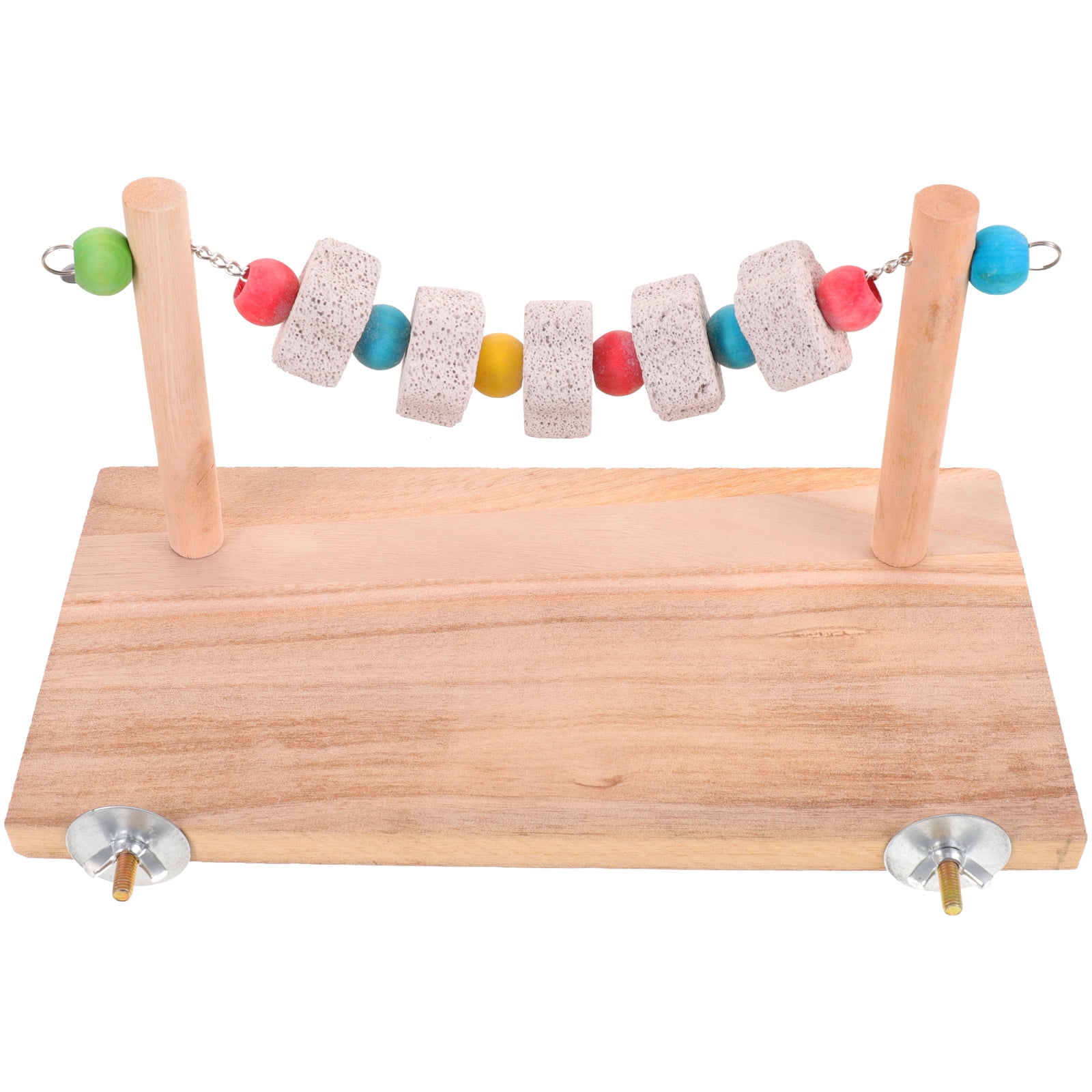 Cage Bird Perch Wood Parrot Stand Birds Standing Rack Cage Bird Swing ...