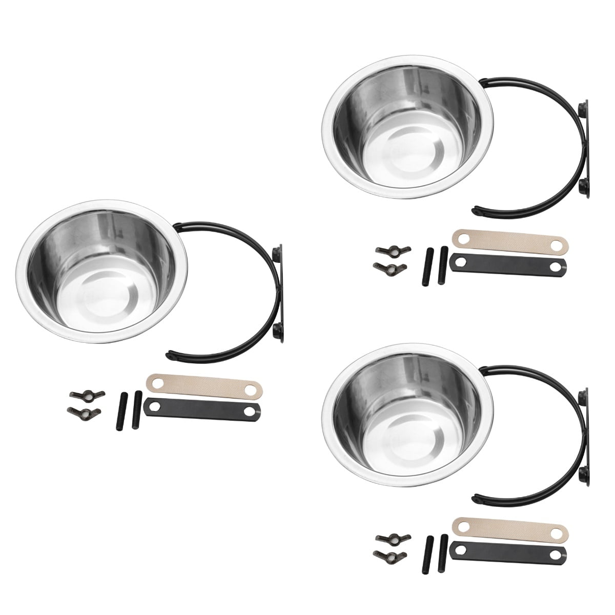 Cage Bowl Puppy Bowls for Small Dogs Bunny Spill Crate No Hanging ...