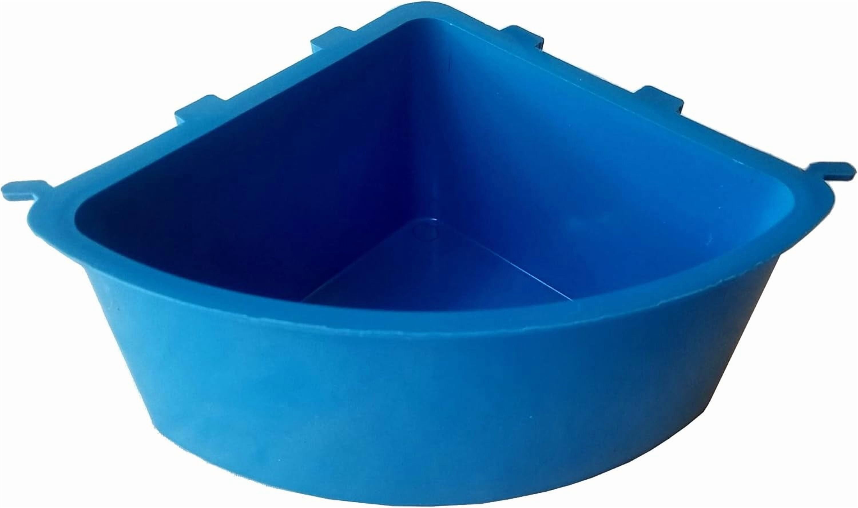 Cage Cups Blue Corner Cup 1.2 Quart / 38 fl oz Hanging Feed & Water ...