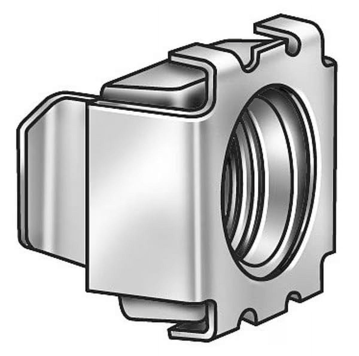Cage Nut, 3/8"-16, Square Shape, Steel, Not Graded, Plain Finish, 20 PK ...