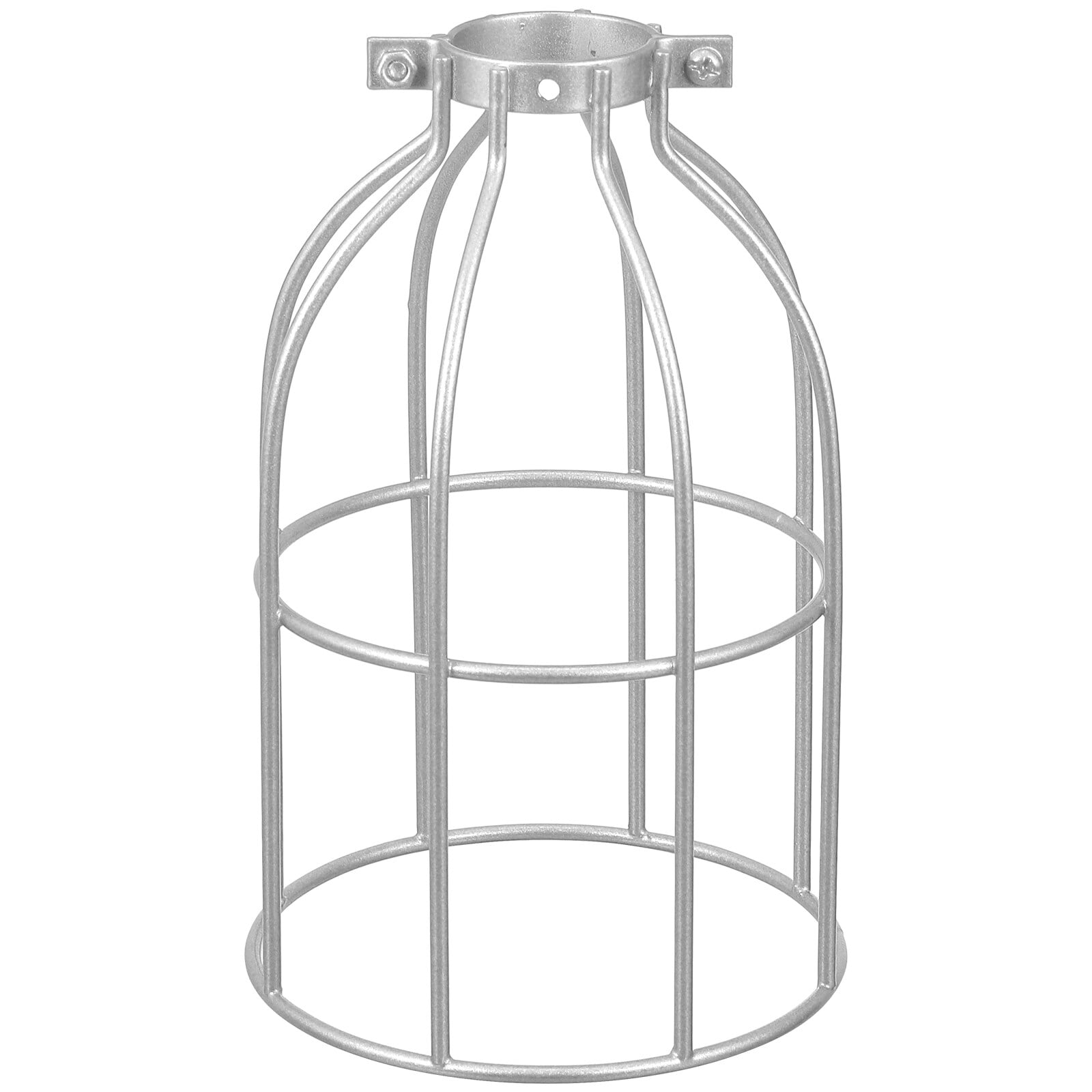 Cage Shaped Lampshade Bulb Guard Holder Pendant Light Silver - Walmart.com