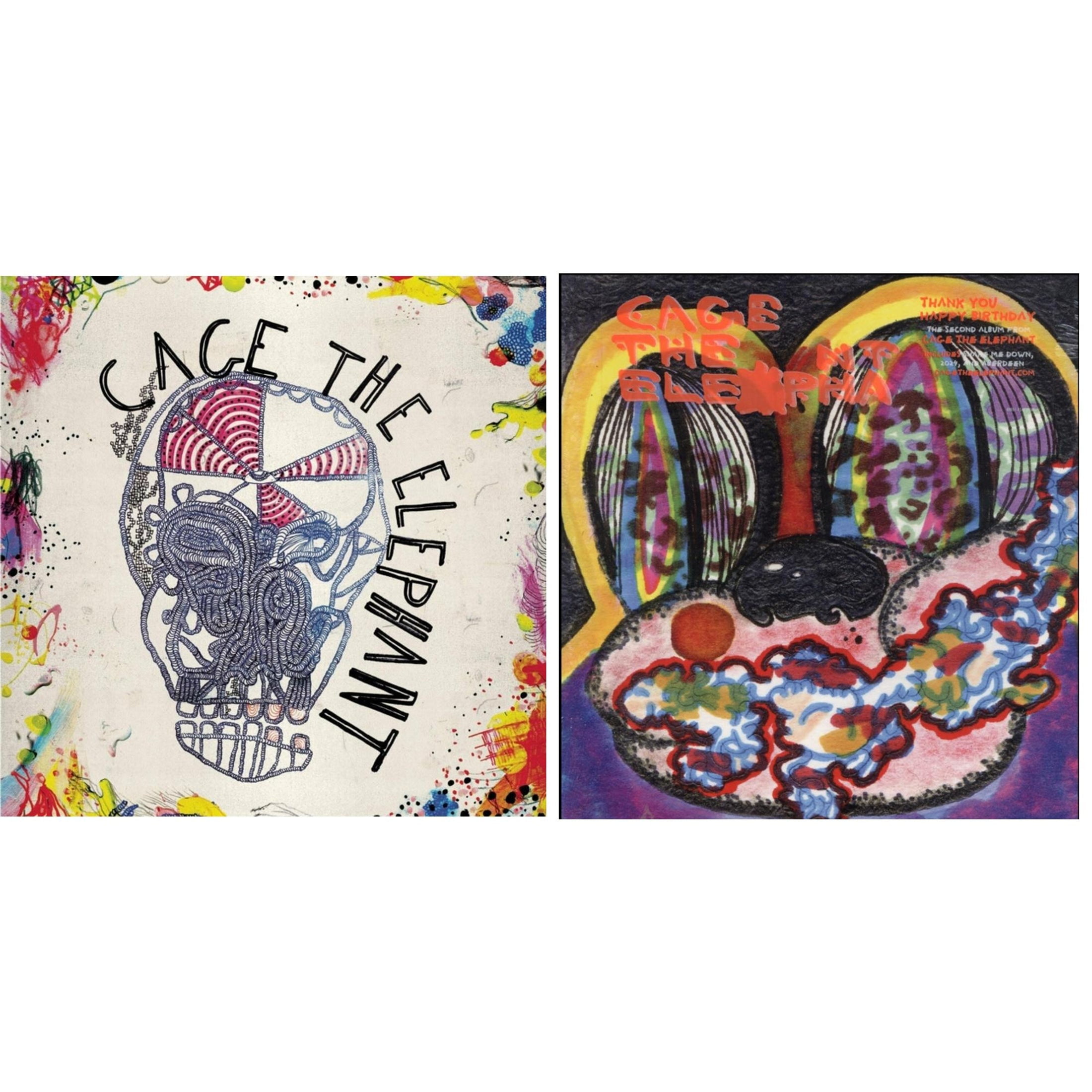 Cage The Elephant (180G) & Thank You Happy Birthday [LP Vinyl Bundle ...
