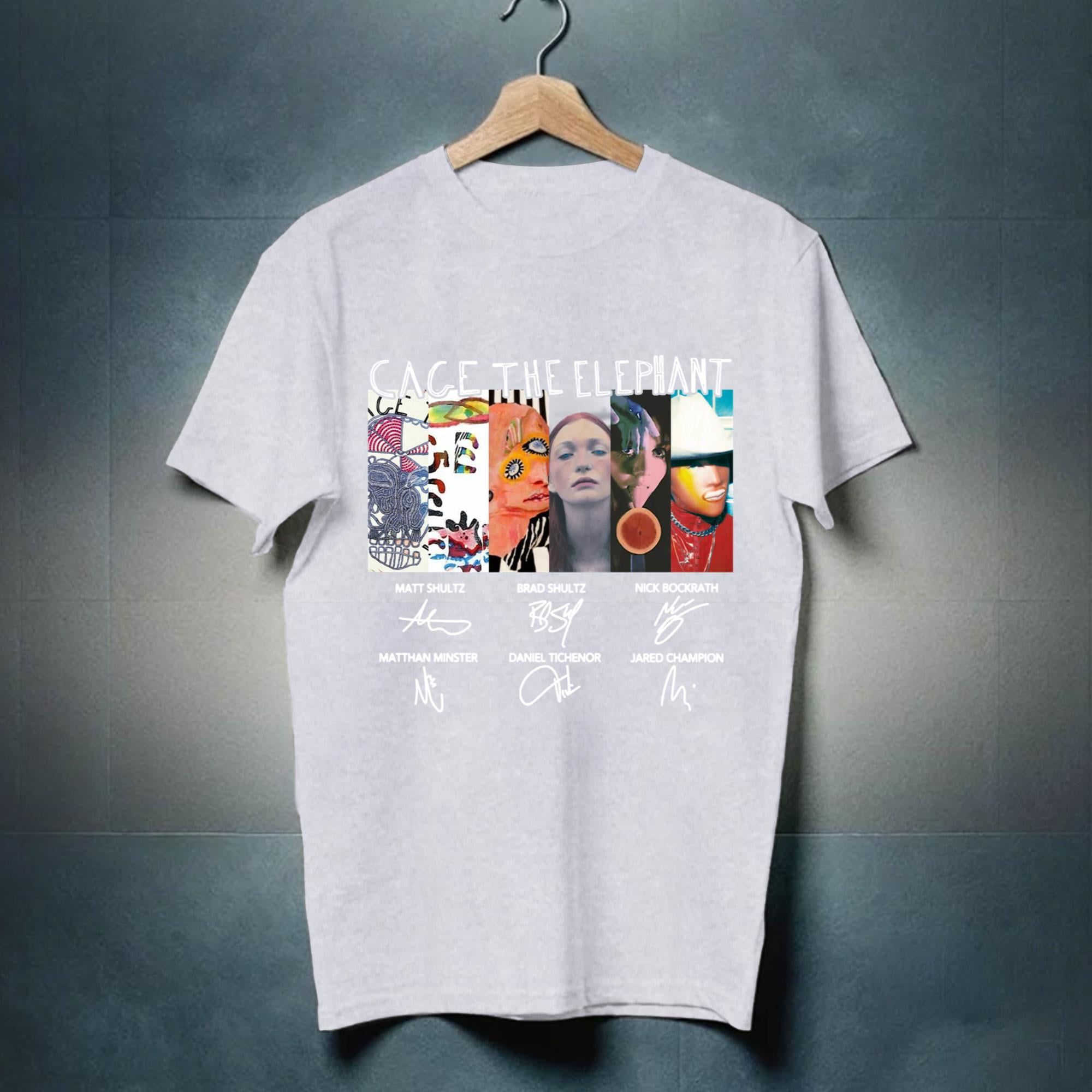 Cage The Elephant Signatures Collection All Size Cotton T-Shirt-TH54646 ...