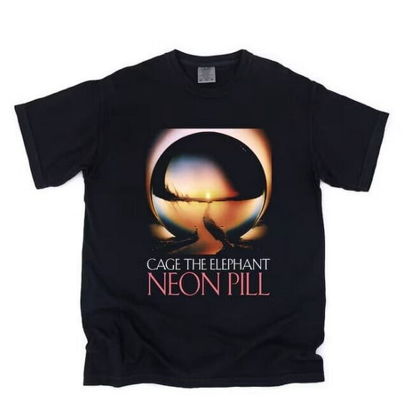 Cage The Elephant Unisex T-Shirt, Neon Pill, New Album, T-Shirt, 2024 ...