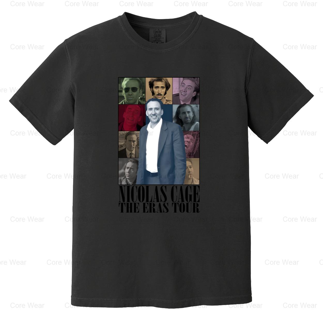 Cage The Eras For A Fan Of The Actor Nicolas Cage Graphic Comfort Color ...